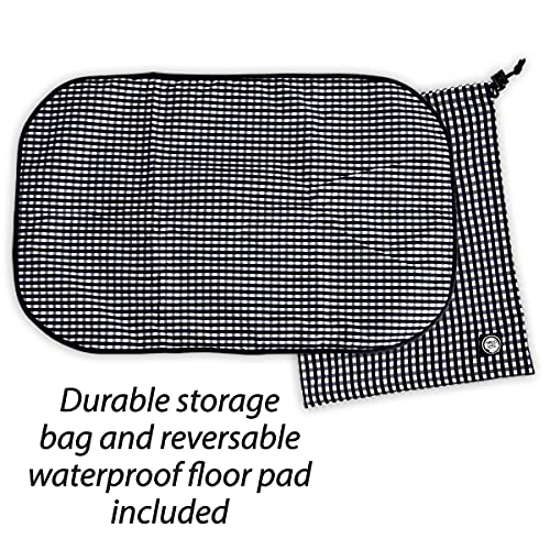 Necoichi Portable Stress Free Cage Carrier and Litter Box, Indoor & Outdoor, Travel (Black, Cage/Kennel+Litter Box)