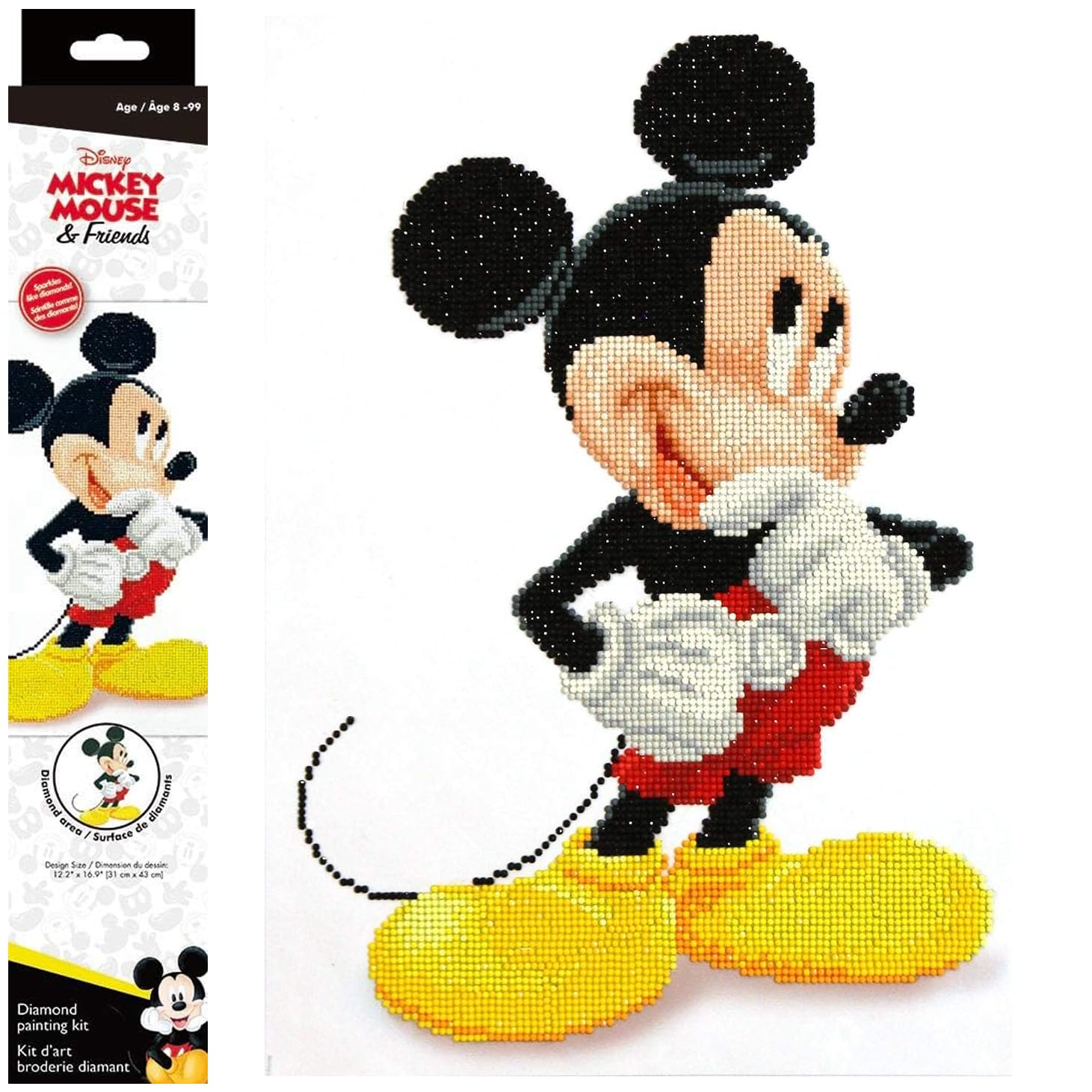 DIAMOND DOTZ ® - Mickey Wonders Diamond Painting Artwork Kit, Disney Diamond Art, Disney Diamond Painting, Diamond Art Kits for Adults Disney, Diamond Painting Easy, Diamond Painting Disney