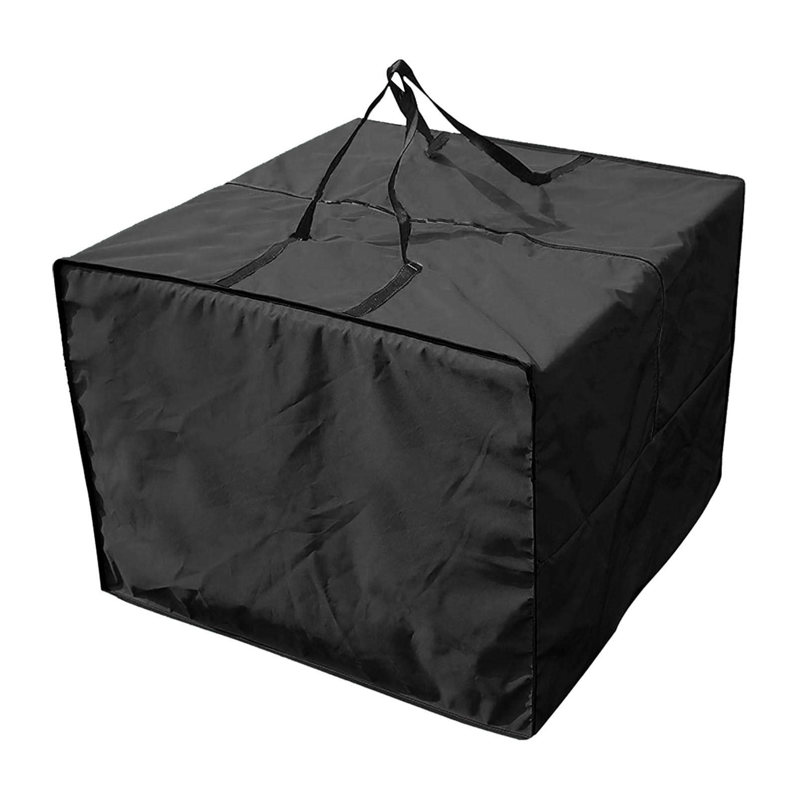 Outdoor Square Cushion Storage Bag,Protective Zippered Storage Bags with Handles,210D Oxford Cloth,Large Patio Furniture Seat Cushion Storage Bag,Heavy Duty Waterproof Cushion Carrying Bag