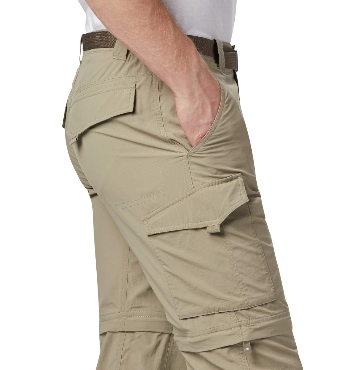 Columbia Mens Ridge Silver Ridge Convertible Pant, Tusk, 34W x 30L US