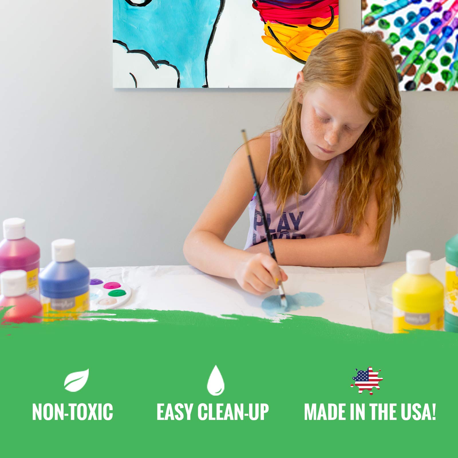 Handy Art Little Masters Tempera Paint, 1 Gallon (Pack of 1), Green