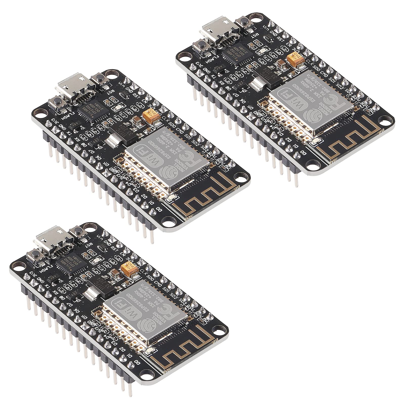 DORHEA 5PCS ESP8266 ESP-12F Development Board Internet NodeMCU WiFi Serial Wireless Module NodeMCU-12F CP2102 Based on ESP8266 WiFi Module for motherbord IDE/Micropython