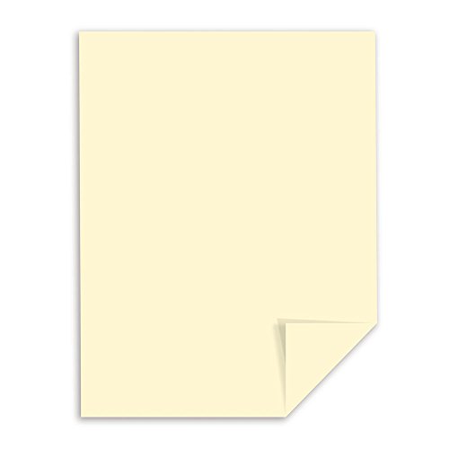 Neenah Exact Vellum Bristol Cardstock, 8.5" x 11", 67 lb/1647 GSM, Cream, 250 Sheets (82371)