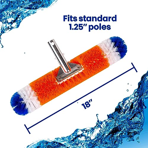 Blue Torrent Brush (18 Inches, Orange/White/Blue)