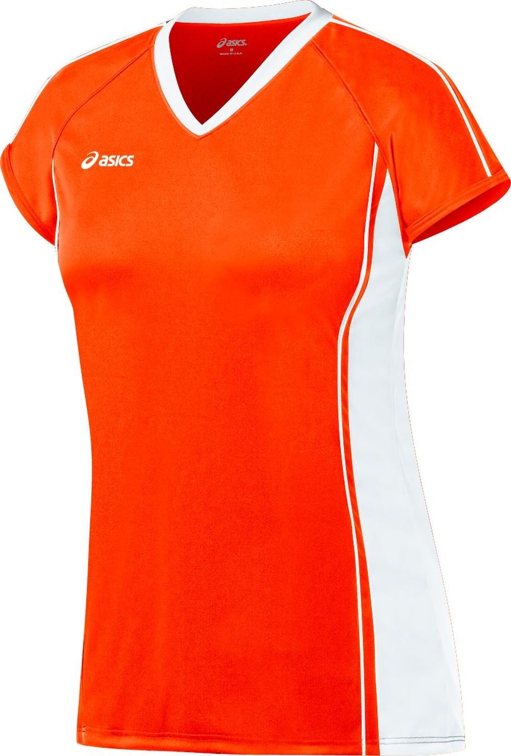 ASICS Women's Replay Jersey, White/Red, Small