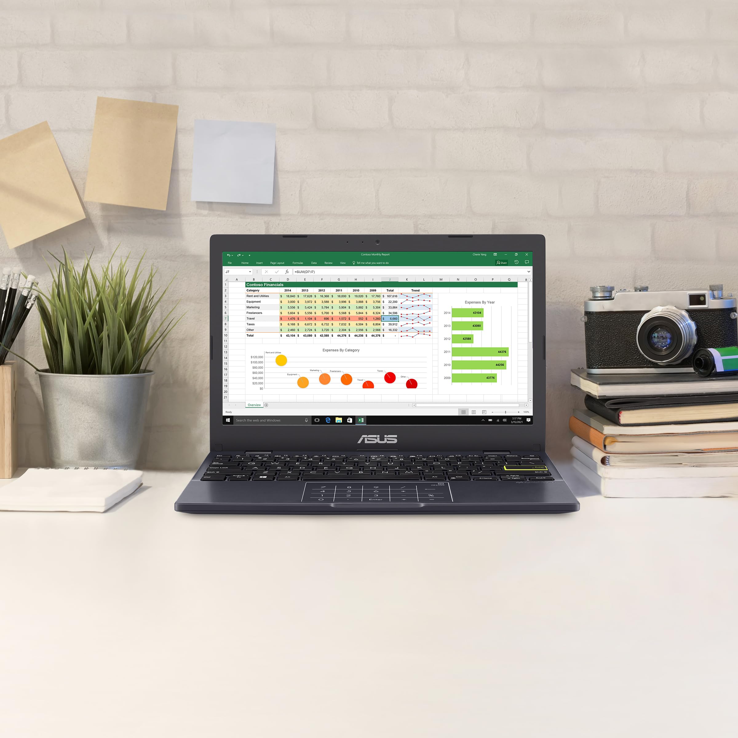 ASUS Vivobook Go 14 L410 Ultra Thin Laptop, 14†FHD Display, Intel Celeron N4020 Processor, 4GB RAM, 64GB eMMC, NumberPad, Windows 11 Home in S Mode, 1 Year Microsoft 365, Star Black, L410MA-AH02
