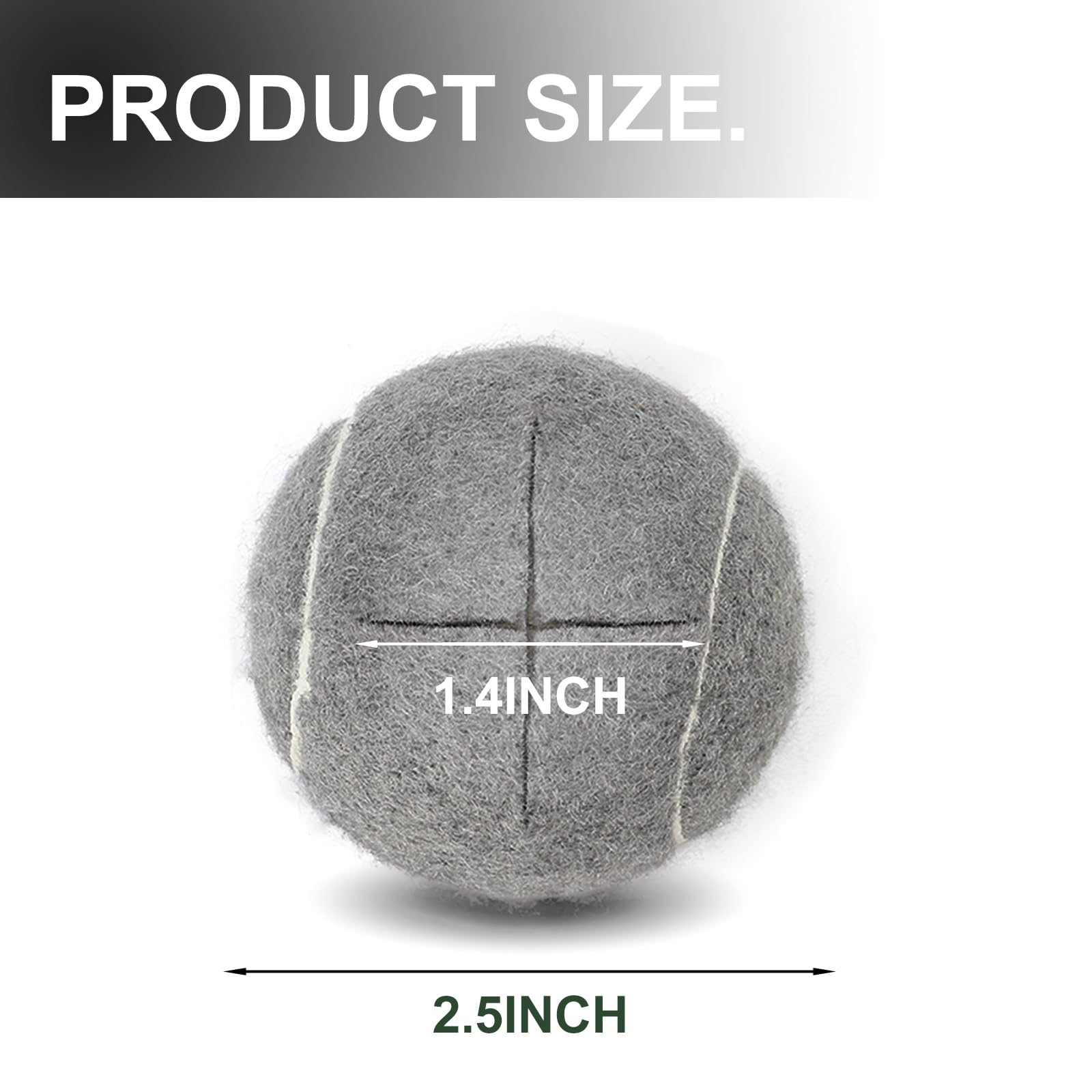 ANCKNE Walker Tennis Balls Precut Tennis Balls for Walkers 4PCS Walkers Legs Universal Precut Glide Balls, Heavy Duty Long Lasting Felt Pad Glide Coverings(Gray)