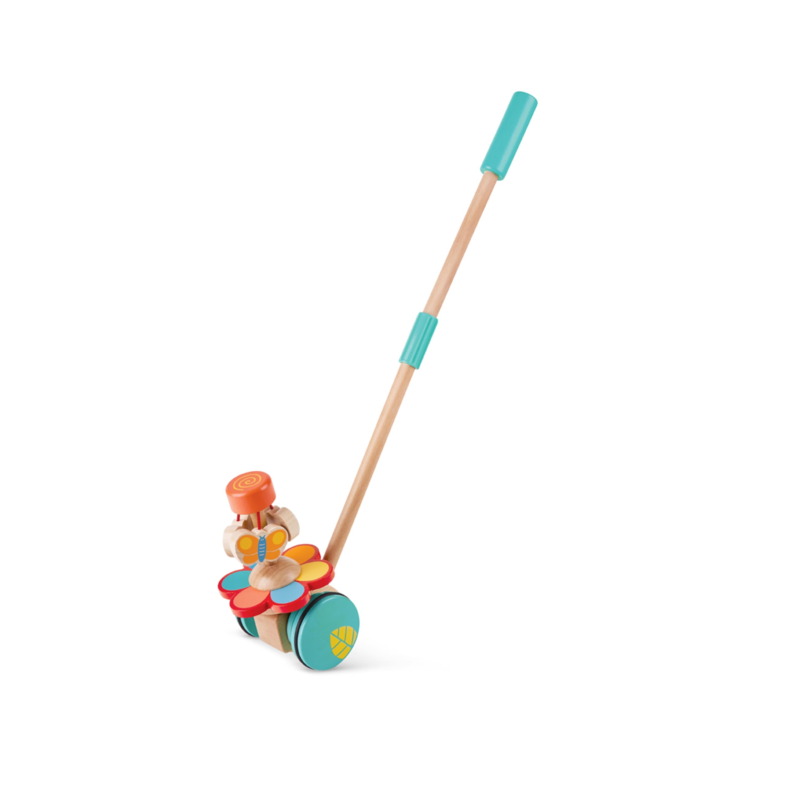 Hape Dancing Butterflies Push and Pull Toy, Assorted Colors, 12+ Months, L: 4, W: 6.9, H: 22.2 inch