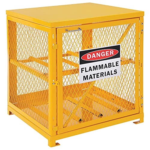 Global Industrial Storage Cabinet Single Door Horizontal, 4 Cylinder Capacity