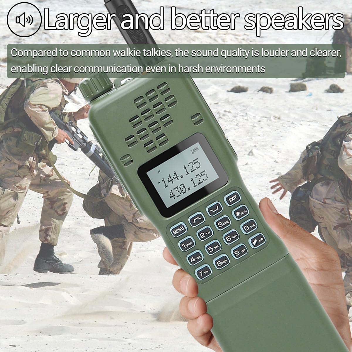 Baofeng Radio Ham Radio AR-152 10W Powerful Handheld Tactical Two Way Radio Upgraded of baofeng UV-5R Walkie Talkies Long Range Rapid Radios with 12000mAh Battery Full Kit