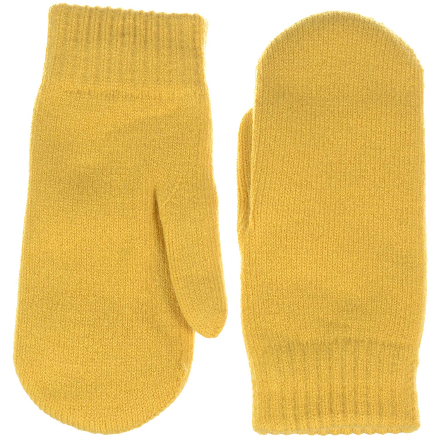 Be Your Own Style BYOS Unisex Winter Toasty Warm Solid & Glitter Fleece Lined Knit Mitten Gloves