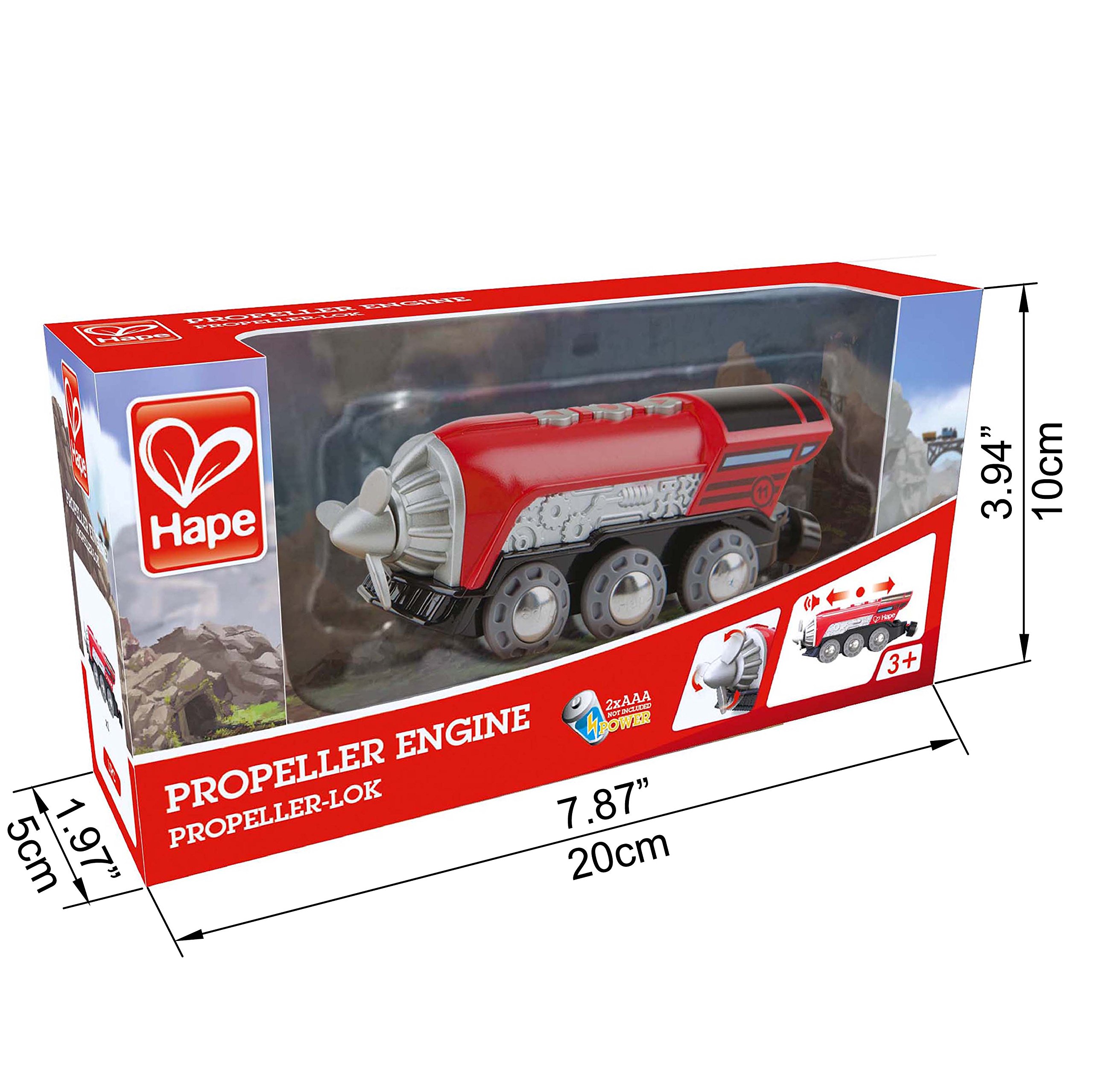 Hape Kids Wooden Railway Propeller Steam Engine