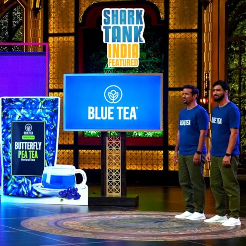BLUE TEA - Butterfly Pea Flower Herbal Tea - 15 Pyramid Tea Bags | DETOX TEA | Direct From Source - Plant-Based Biodegradable Tea Bag | Food Coloring, Blue, Purple, Pink ICED TEA, Cooler & Mocktails