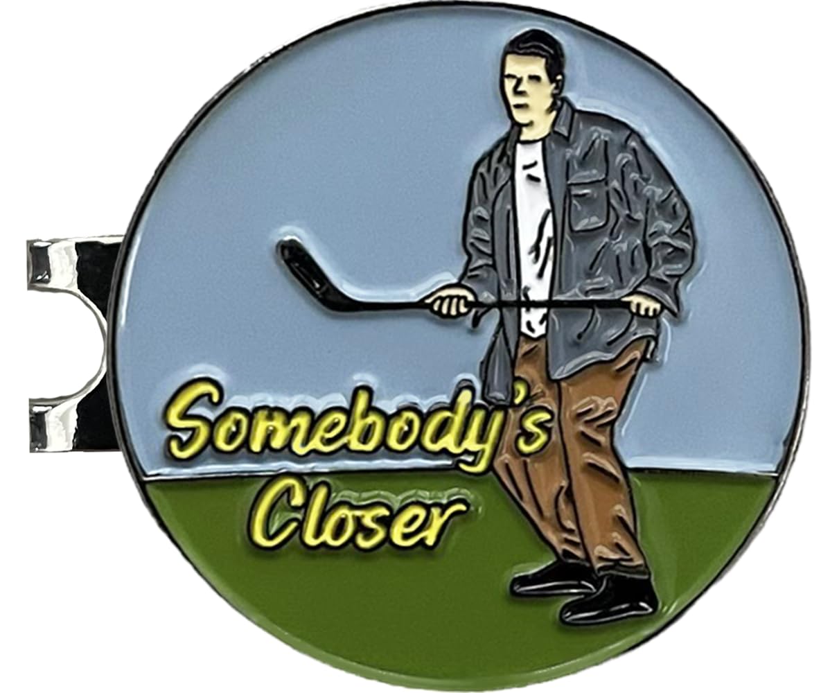 Balanced Co. Funny Golf Hat Clip with Enamel Magnetic Ball Marker (3-Pack)