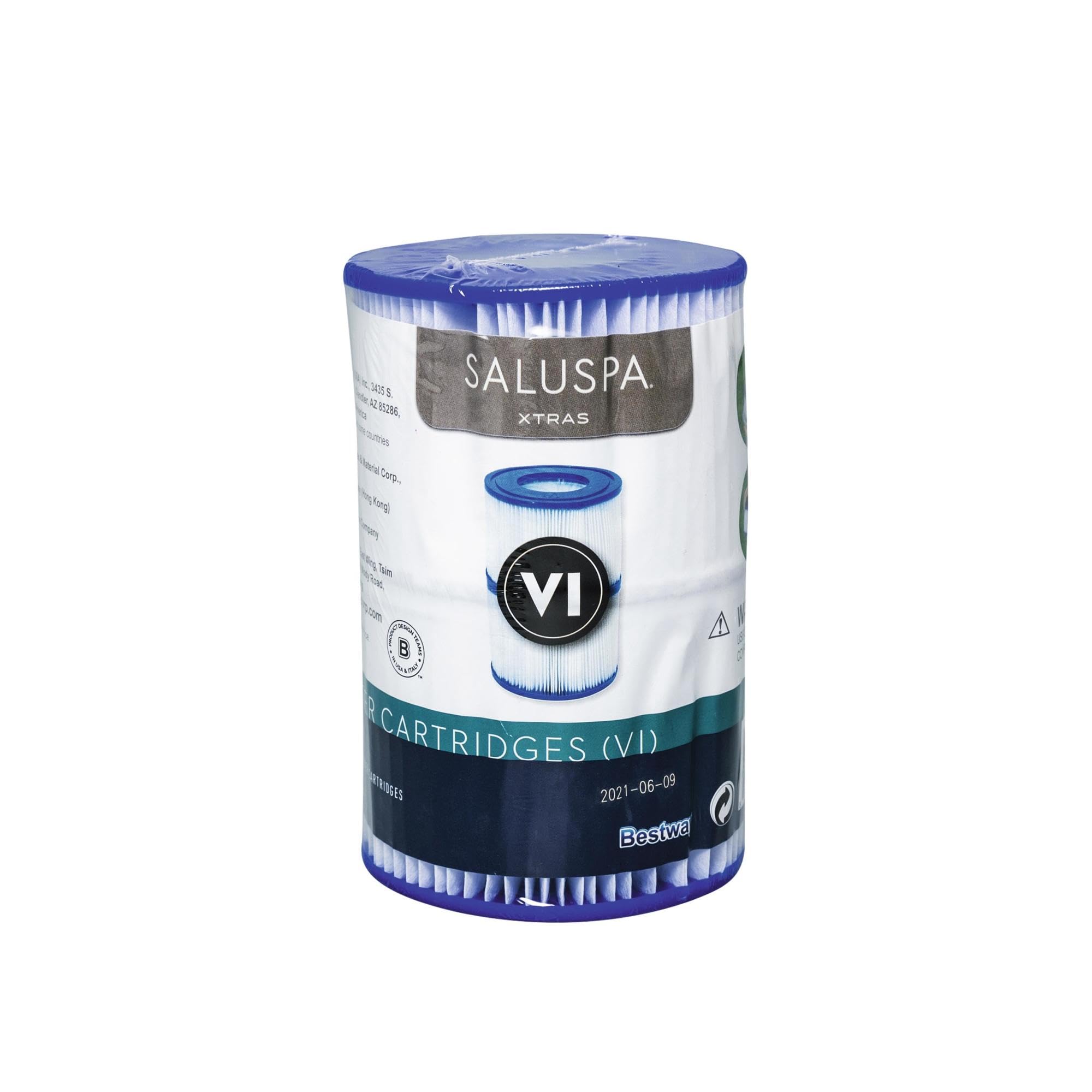 Bestway SaluSpa Filter Cartridge (VI) 2-Pack | Compatible with All SaluSpa Inflatable Hot Tub and Spa Models