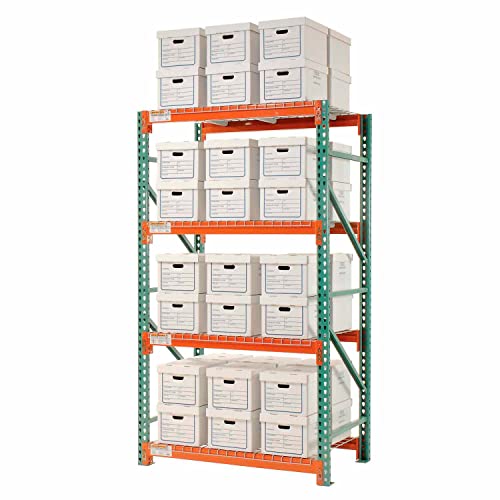Global Industrial Record Storage Rack Starter Letter Legal 48"W x 36"D x 96"H