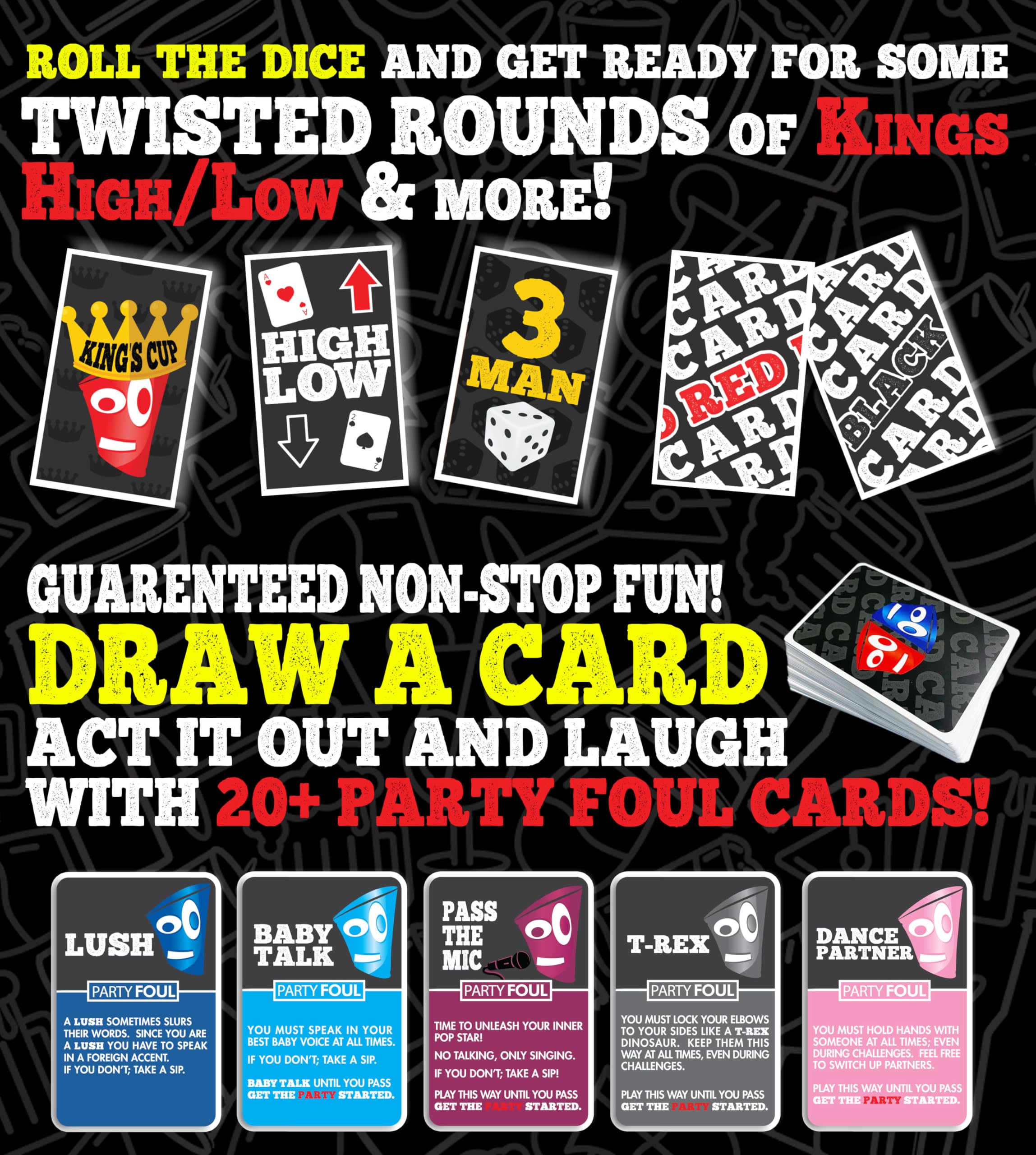DRINK-A-PALOOZA Drinking Games for Adults - Competitive Board Game for Parties, 21st Birthdays, and Game Nights; Features Drinking Card Games, Beer Pong, and Couples Games – The Perfect Novelty Gift