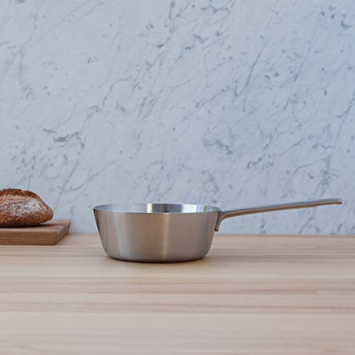 BergHOFF 3900029 Ron Conical 5-Ply Brushed Stainless Steel Saucepan, 36.5 x 21 x 9.1999999999999993 cm, Silver