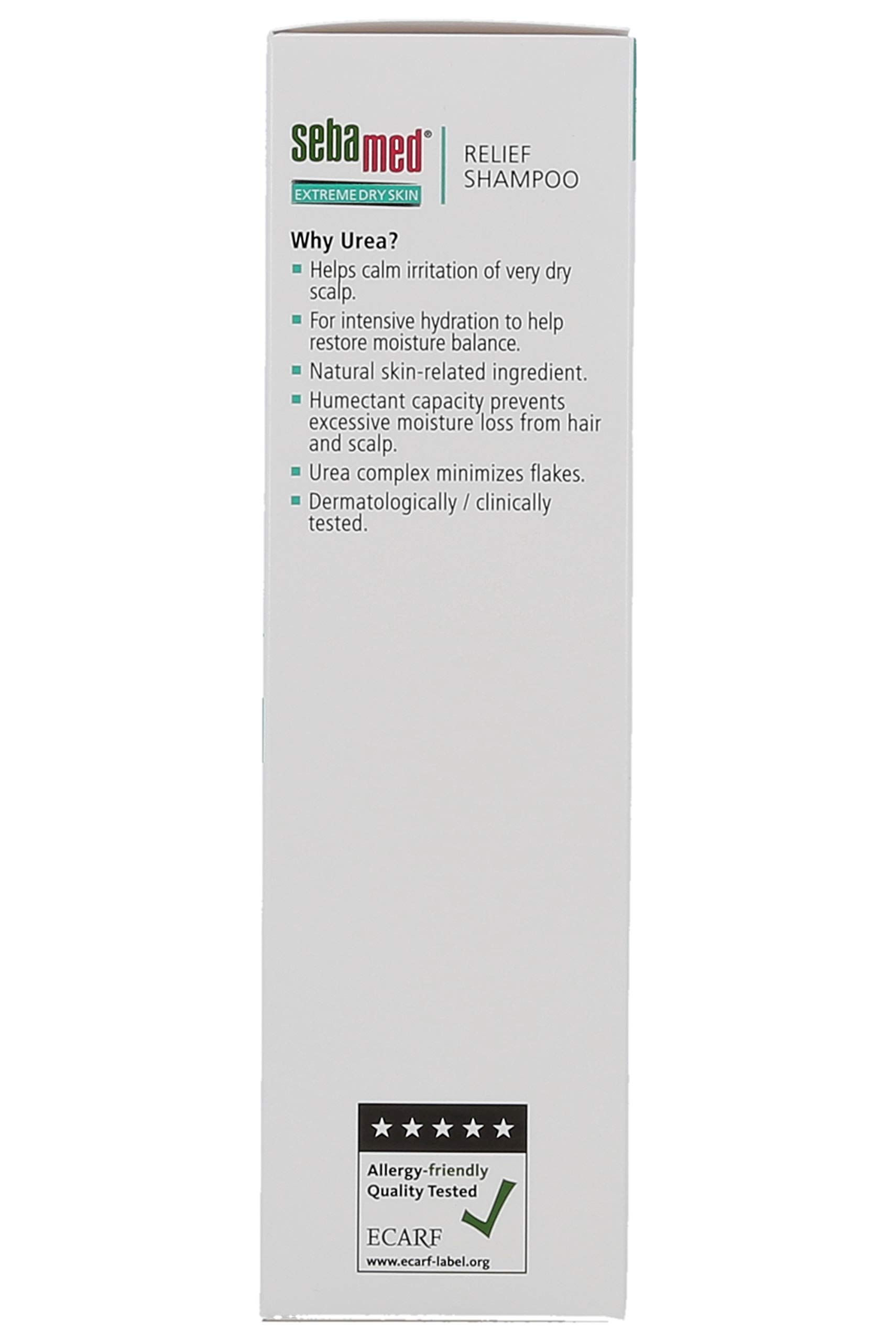 Sebamed Extreme Dry Skin Relief Treatment Shampoo Intensive Moisturizing Complex with 5% Urea for Dry Itchy Scalp 6.8 Fluid Ounces (200mL)