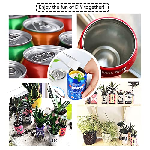 Can Opener Manual Beer Hand Held Safety Easy Camping Side Cut Can Openers Cover Smooth Edge, with Bottle Opener Black