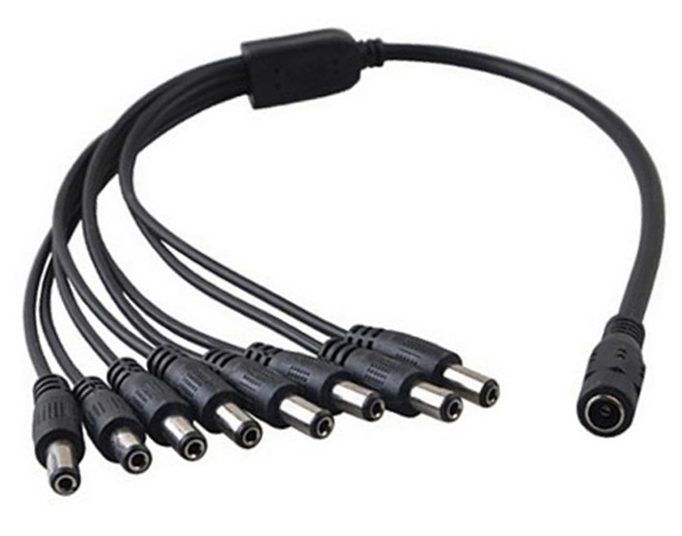 OEM Genuine Parts 8 Way Splitter Cable+ 12V 2.5A AC/DC Adapter Compatible with Lorex ACC-U81 Q-See SWANN CCTV Camera DVR SRDVR8 SWDVK8 DVR8 1000 DVR8-1400 DVR8-1425 1450 1500 BX1202500 ACCPWR12V500