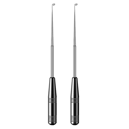Awakingdemi 2pcs Stainless Steel Fishing Hook Extractor Fish Hook Quick Removal Device Tools Portable Fish Hooks Detacher Remover Fishing Accessories