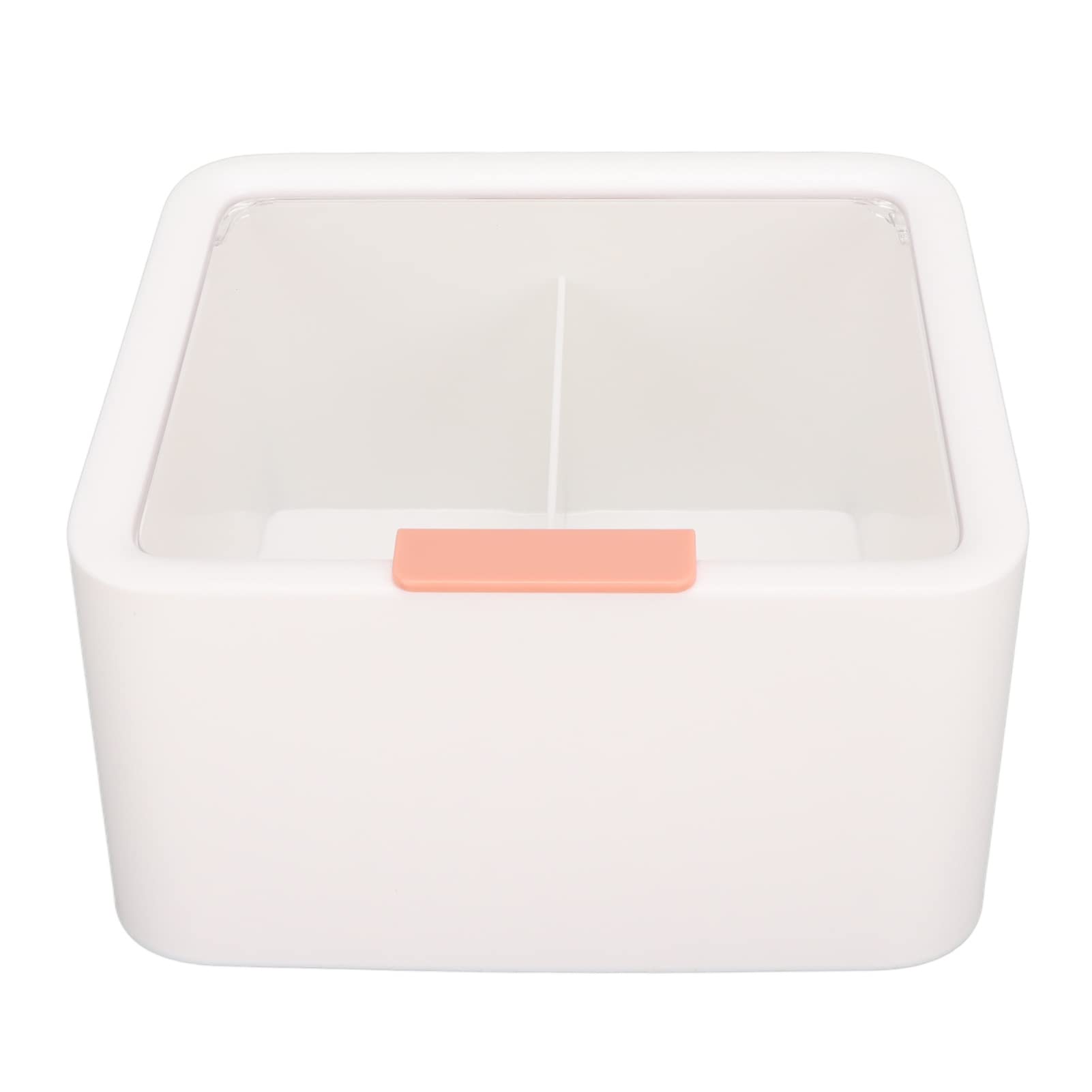 Cotton Pad Holder Dustproof Lightweight Storage Container with Lid for Makeup Accessories