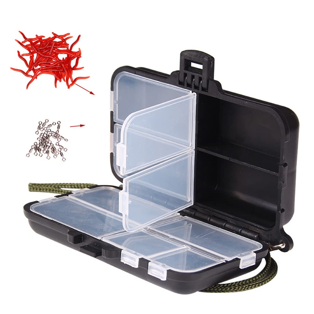 Awakingdemi Waterproof 9 Compartments Storage Trays Case Fishing Tackle Lure Bait Box Hooks Organizer Container Fishing Accessories