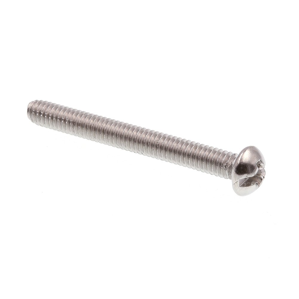 Prime-Line 9003797 Machine Screw, Round Head, Slotted/Phillips Combo, #8-32 X 1-1/2 in, Grade 18-8 Stainless Steel, Pack of 25