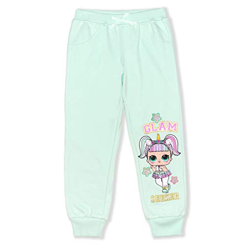 L.O.L. Surprise! Dolls 2 Pack Jogger Sweatpants for Little Girls โ Aqua or Pink