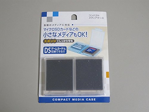 Compact Media Case with Sponge 2 packs (Blue and White)