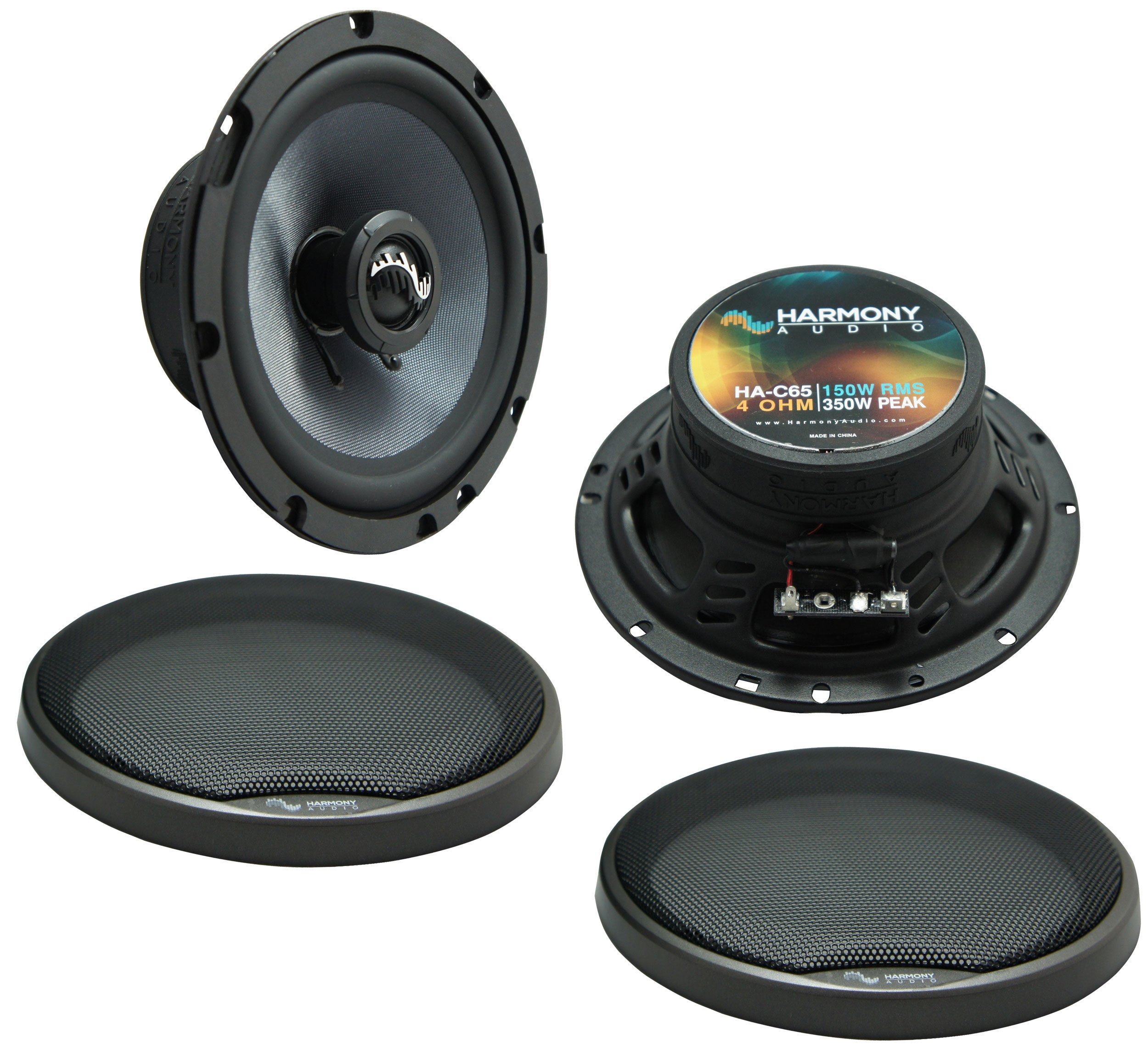 Harmony Audio HA-C65 Compatible with Ford Fusion 2013-2019 Bundled with HA-825605 Speaker Adapter Kit Premium Factory Speaker Replacement Package