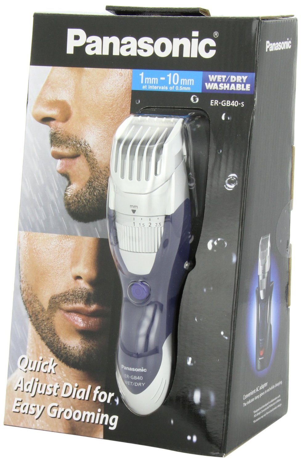 Panasonic Wet and Dry Hair and Beard Trimmer - Silver