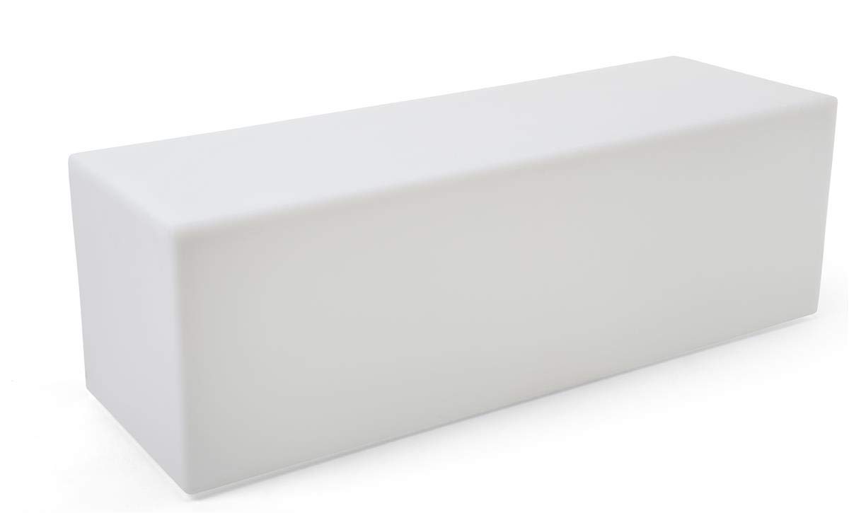 Displays2go Backlit Benches with Color Changing Lights β White (FDLED47BST)
