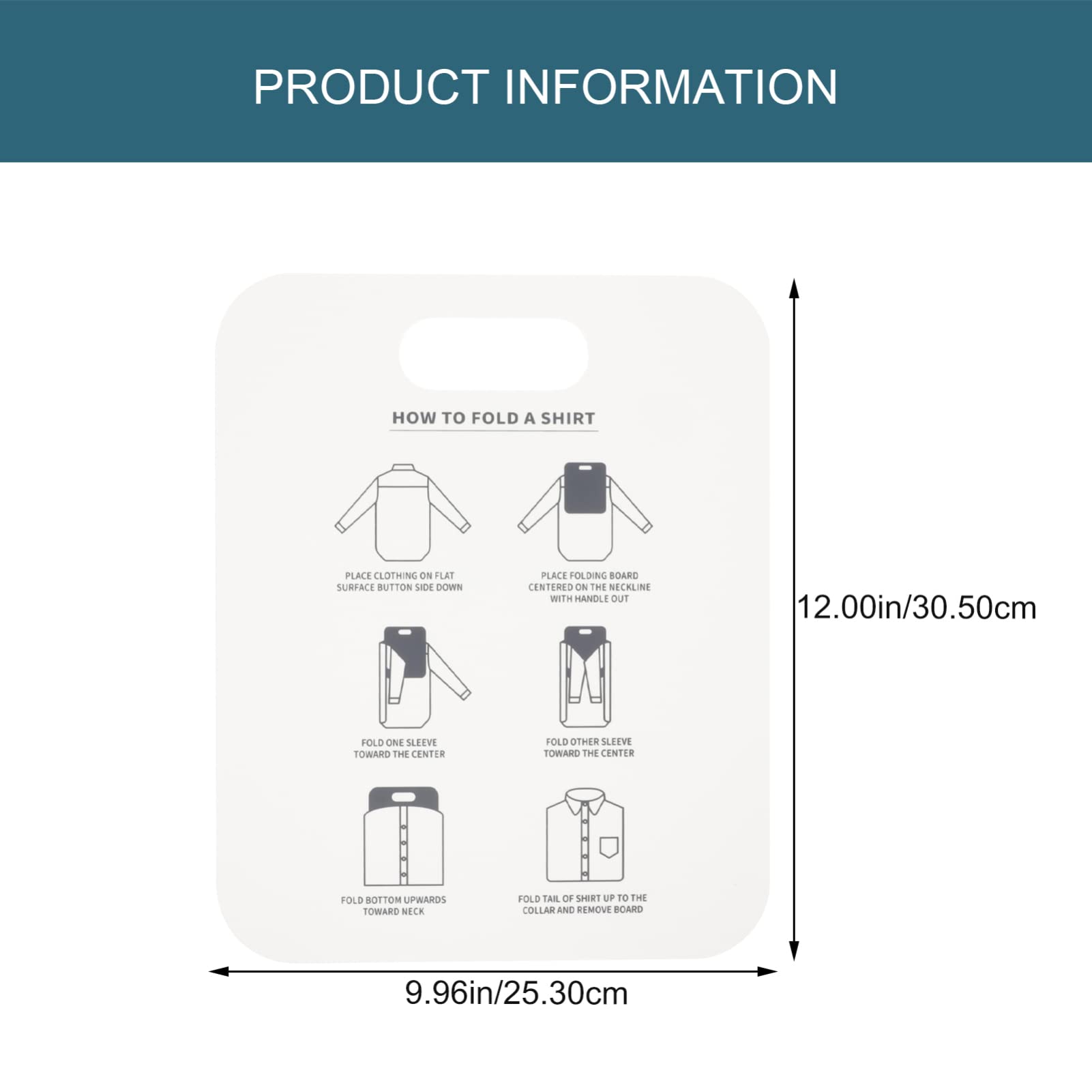 VOSAREA 2pcs Shirt Folding Board Cardboard Laundry Organization Small Shelf for Toaster Laundry Folding Board Laundry Organizer Clothing Pp Trouser Press White Household Travel