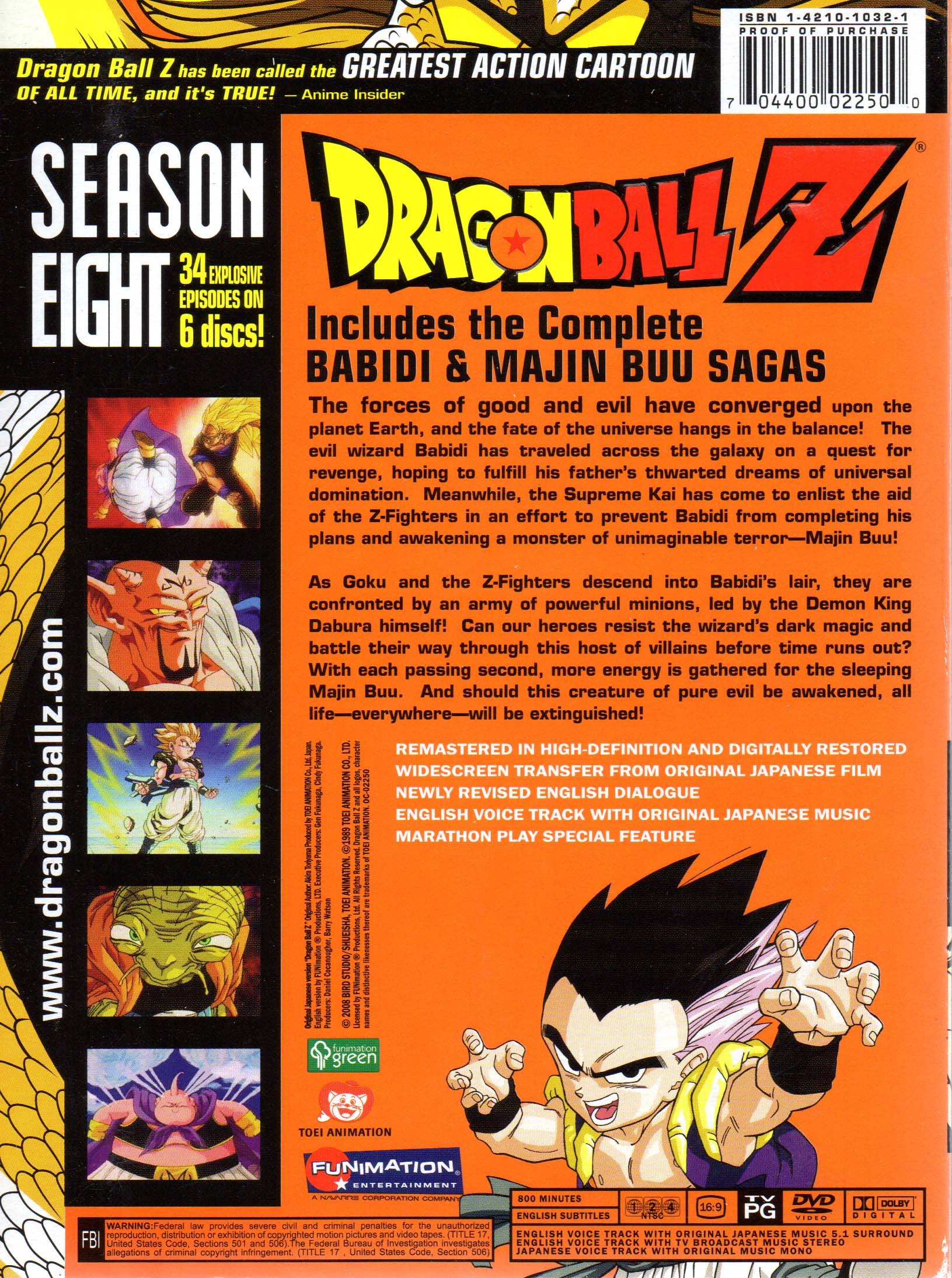 Dragonball Z Complete Seasons 1-9 Box sets (9 Box Sets)