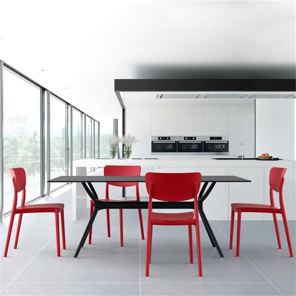 Compamia Monna Outdoor Dining Chair in Red (Set of 2)