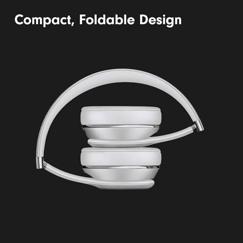 Beats Solo3 Wireless On-Ear Headphones - Apple W1 Headphone Chip, Class 1 Bluetooth, 40 Hours of Listening Time, Built-in Microphone - Silver