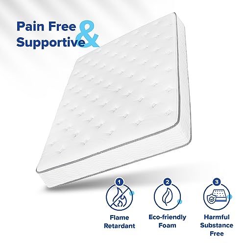 Olee Sleep 10 inch Omega Hybrid Gel Infused Memory Foam and Pocket Spring Mattress (Twin)