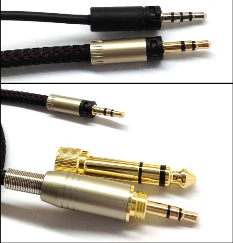 NewFantasia Replacement Audio Upgrade Cable Compatible with Sennheiser Momentum, Momentum 2.0, HD1 Over-Ear On-Ear Headphones 1.2meters/4feet