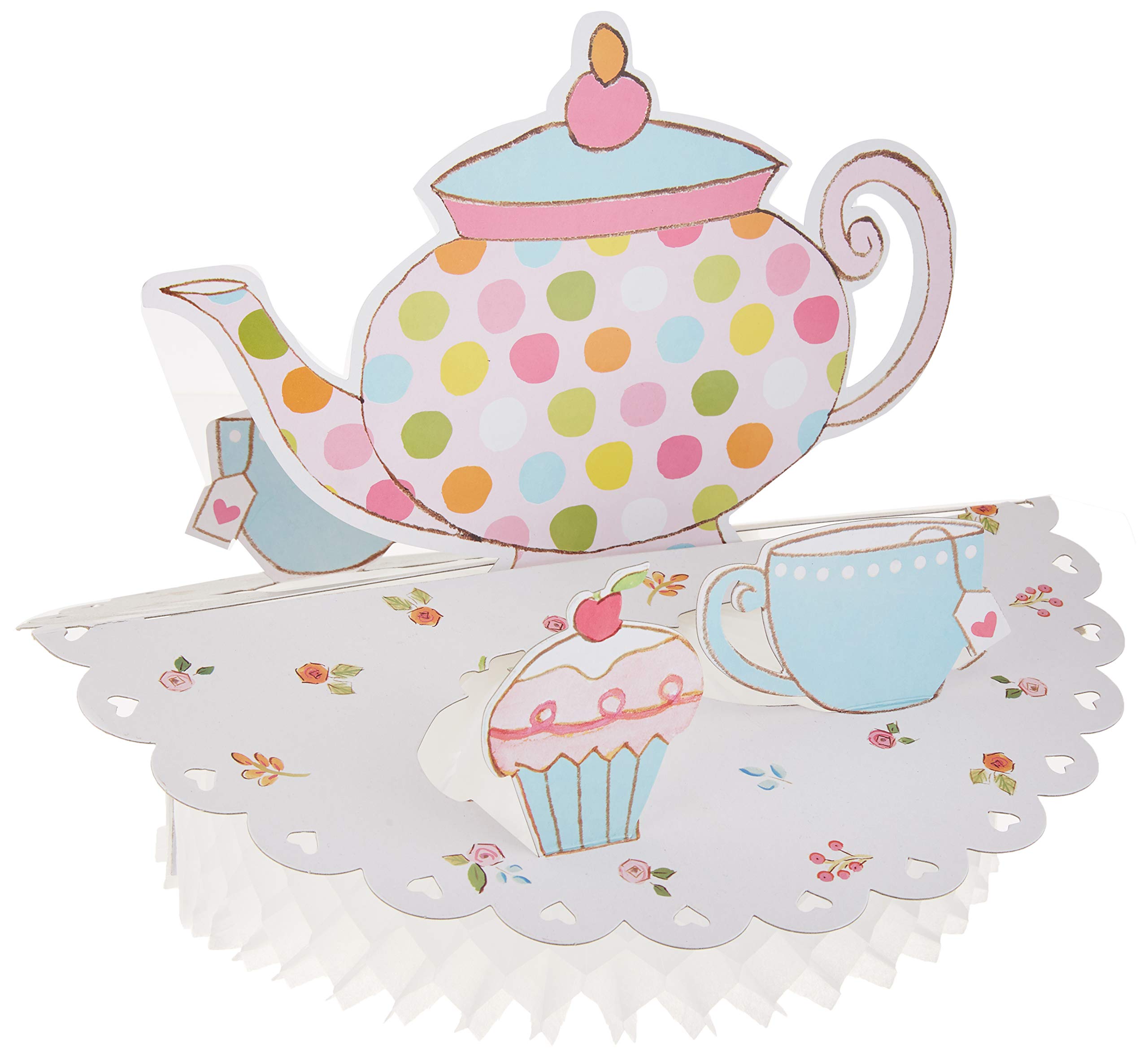 Creative Converting 265673 Tea Time Centerpiece Honeycomb Birthday Party Décor, One Size, Multicolor