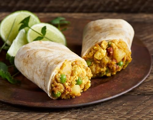 Amy's Frozen Meals, Vegan Indian Samosa Wrap, Made With Organic Potatoes, Peas and Tofu, Microwave Meals, 5 Oz
