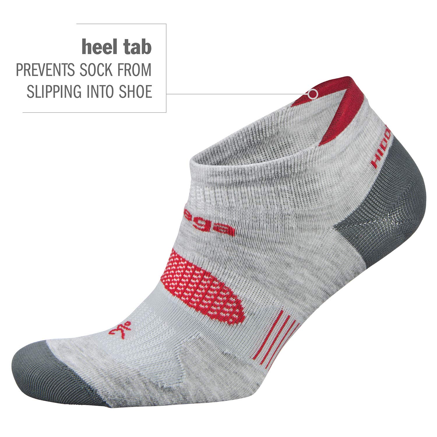Balega Hidden Dry Moisture Wicking Performance No Show Athletic Running Socks for Men and Women (1 Pair),Black, X-Large