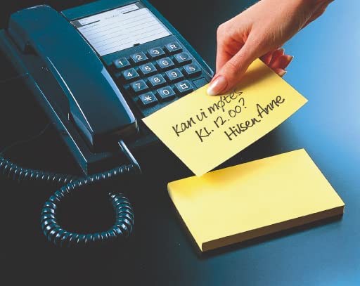 Post-it Pop-up Notes 3x5 in, 12 Pads, America's #1 Favorite Sticky Notes, Canary Yellow, Clean Removal, Recyclable (655)