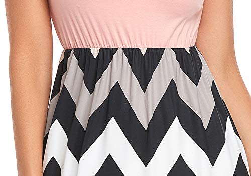 Lacavocor Womens Short Sleeve Maxi Dresses Empire Waist Long Dress, X-Large, B7