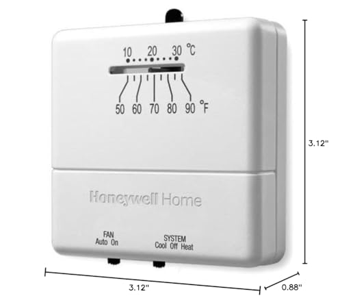 Honeywell Home CT31A1003 Heat/Cool Non-Programmable Thermostat, White