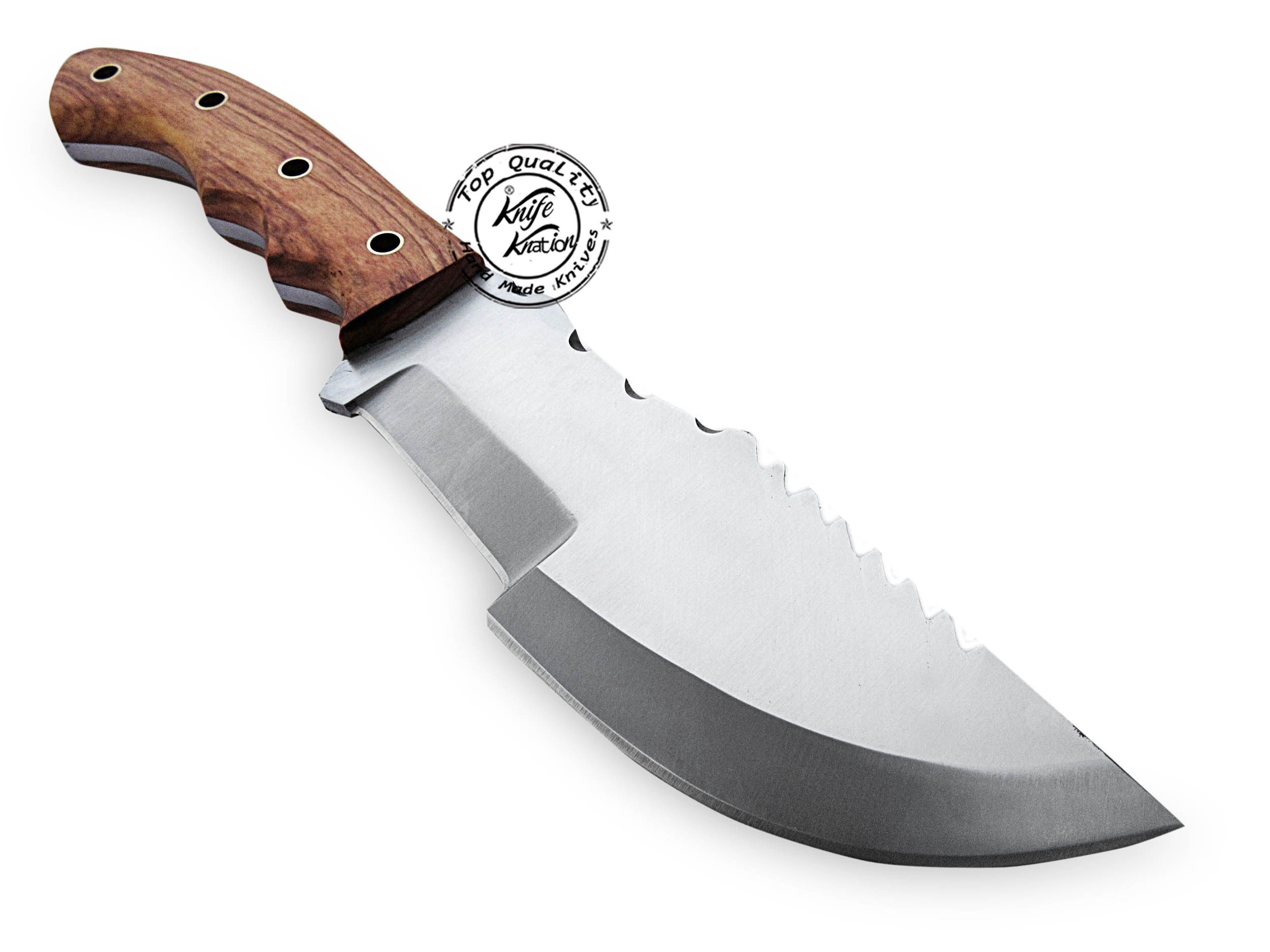Beautiful Olive Wood Handmade D2 Steel Tracker Hunting Knife Prime Quality