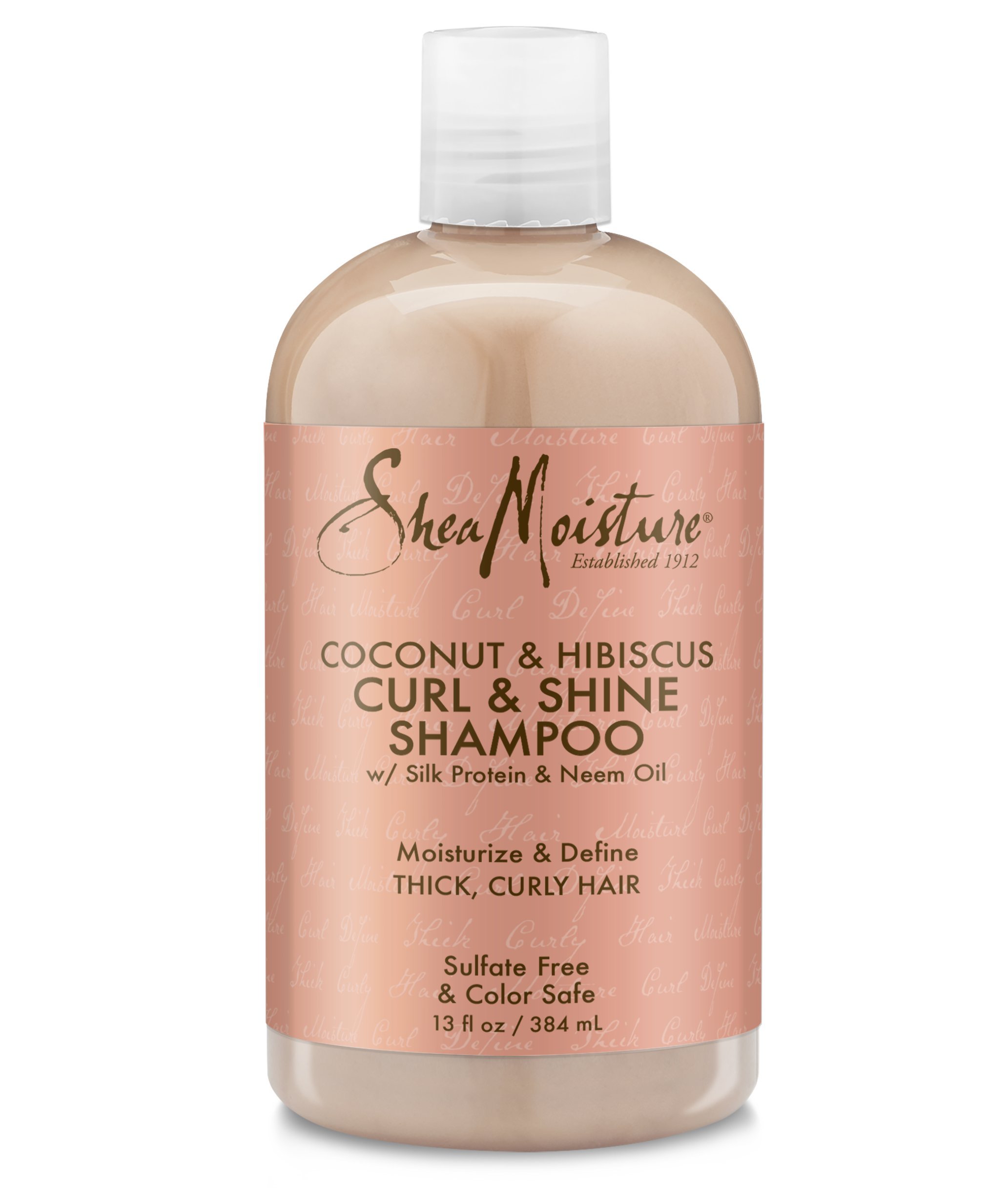 Shea Moisture Coconut and Hibiscus Curl and Shine Combination Set - Includes 13 oz. Shampoo, 13 oz. Conditioner and 8 oz. Curl and Style Milk
