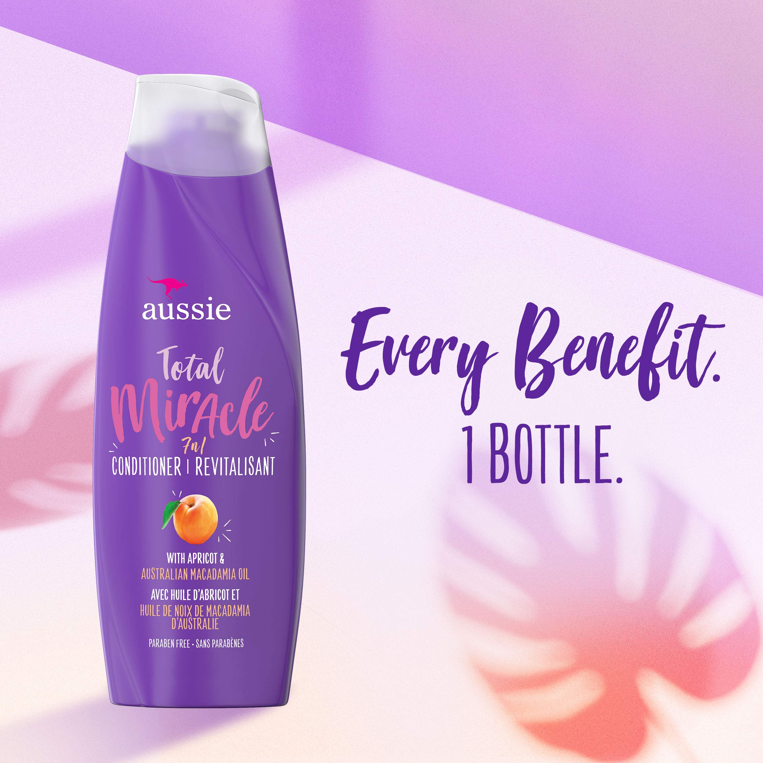 Paraben-Free Total Miracle Conditioner w/ Apricot For Hair Damage, 12.1 fl oz