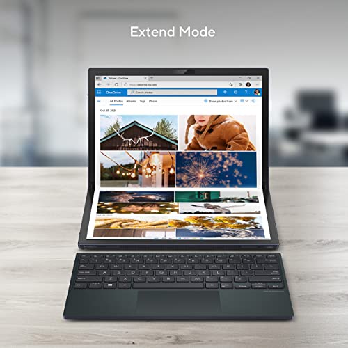 ASUS ZenBook 17 Fold OLED Laptop, 17.3” 4:3 Touch True Black 500 Display, Intel Evo Platform: Core i7-1250U CPU, Iris Xe Graphics, 16GB RAM, 1TB SSD, Windows 11 Pro, Tech Black, UX9702AA-XB79FT